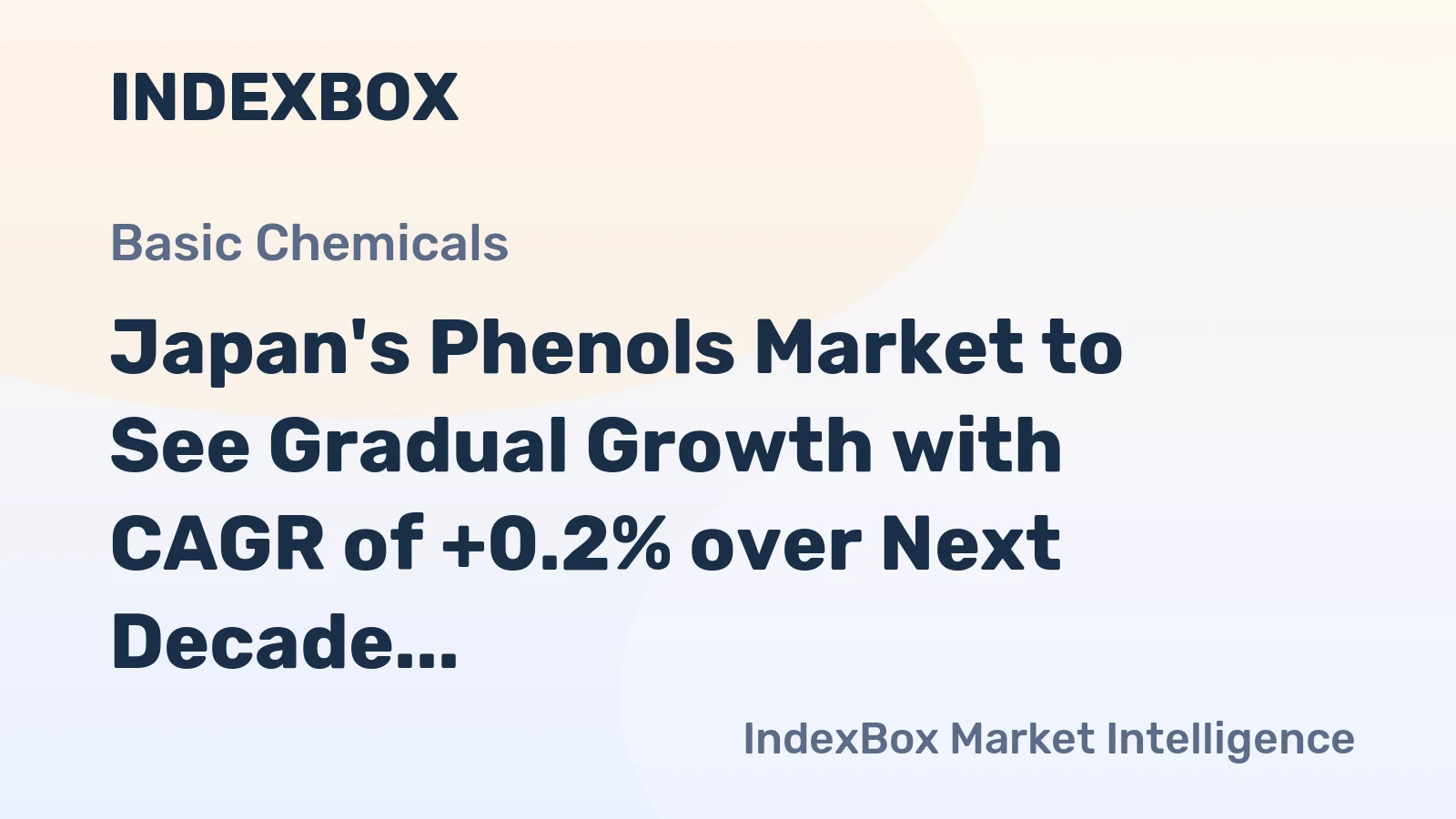 Japan's Phenols Market to See Gradual Growth with CAGR of +0.2% over Next Decade