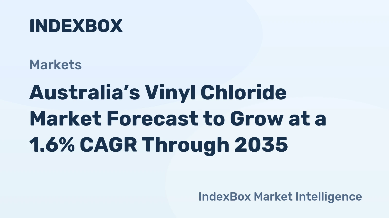 Australia’s Vinyl Chloride Market Forecast to Grow at a 1.6% CAGR Through 2035