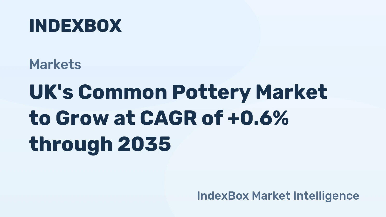 UK's Common Pottery Market to Grow at CAGR of +0.6% through 2035