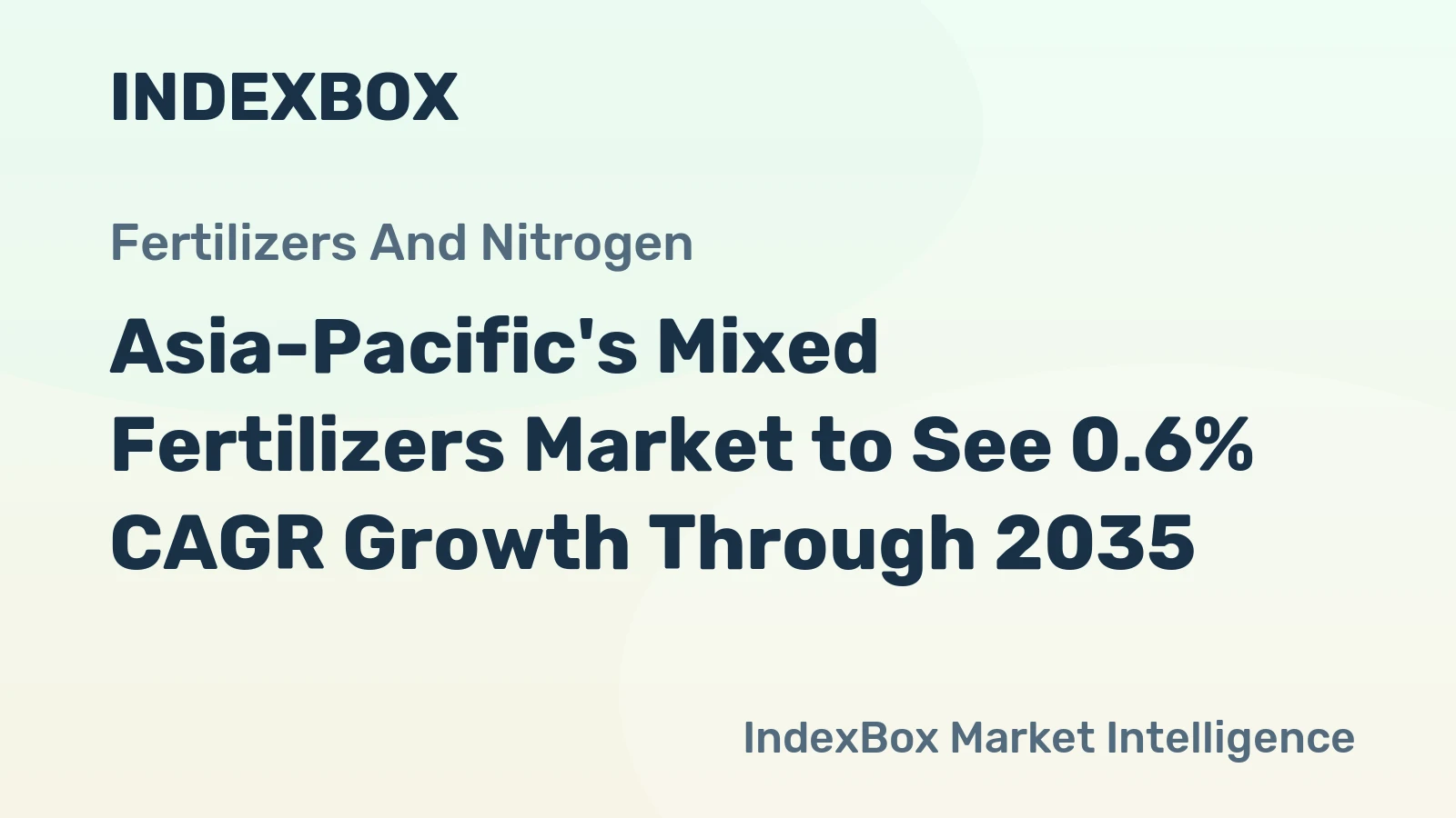 Asia-Pacific's Mixed Fertilizers Market to See 0.6% CAGR Growth Through 2035