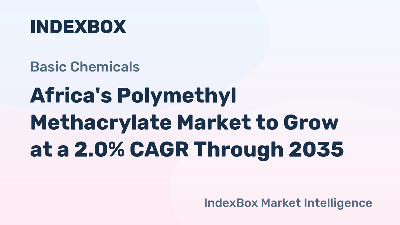 Africa's Polymethyl Methacrylate Market to Grow at a 2.0% CAGR Through 2035