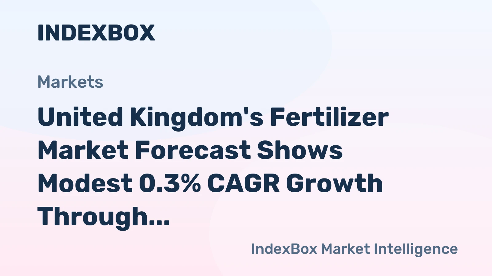 United Kingdom's Fertilizer Market Forecast Shows Modest 0.3% CAGR Growth Through 2035