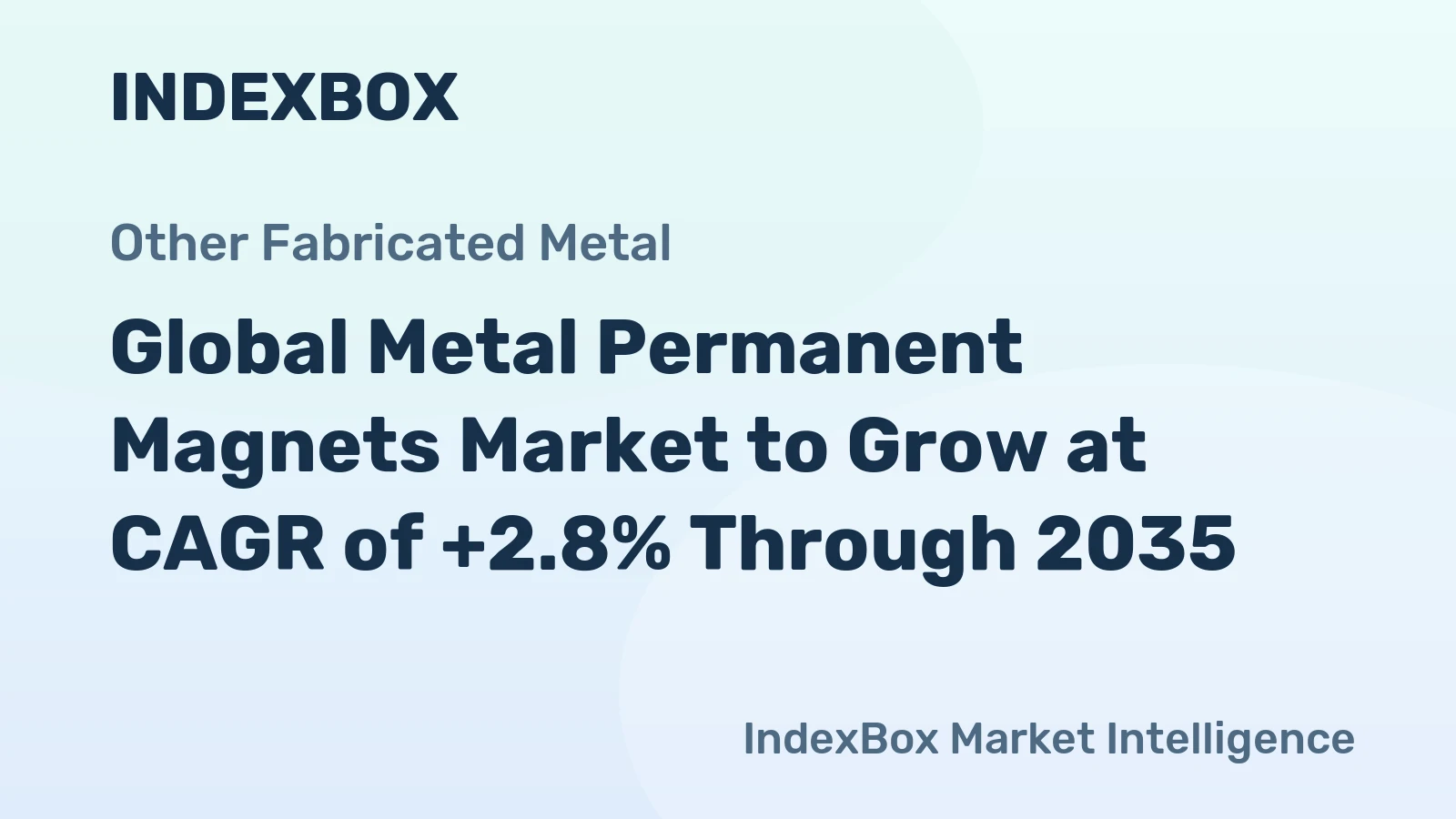 Global Metal Permanent Magnets Market to Grow at CAGR of +2.8% Through 2035