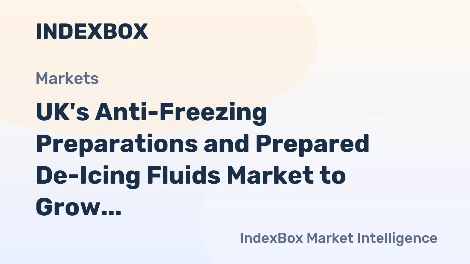 UK's Anti-Freezing Preparations and Prepared De-Icing Fluids Market to Grow at 1.7% CAGR, Reaching 73K Tons by 2035