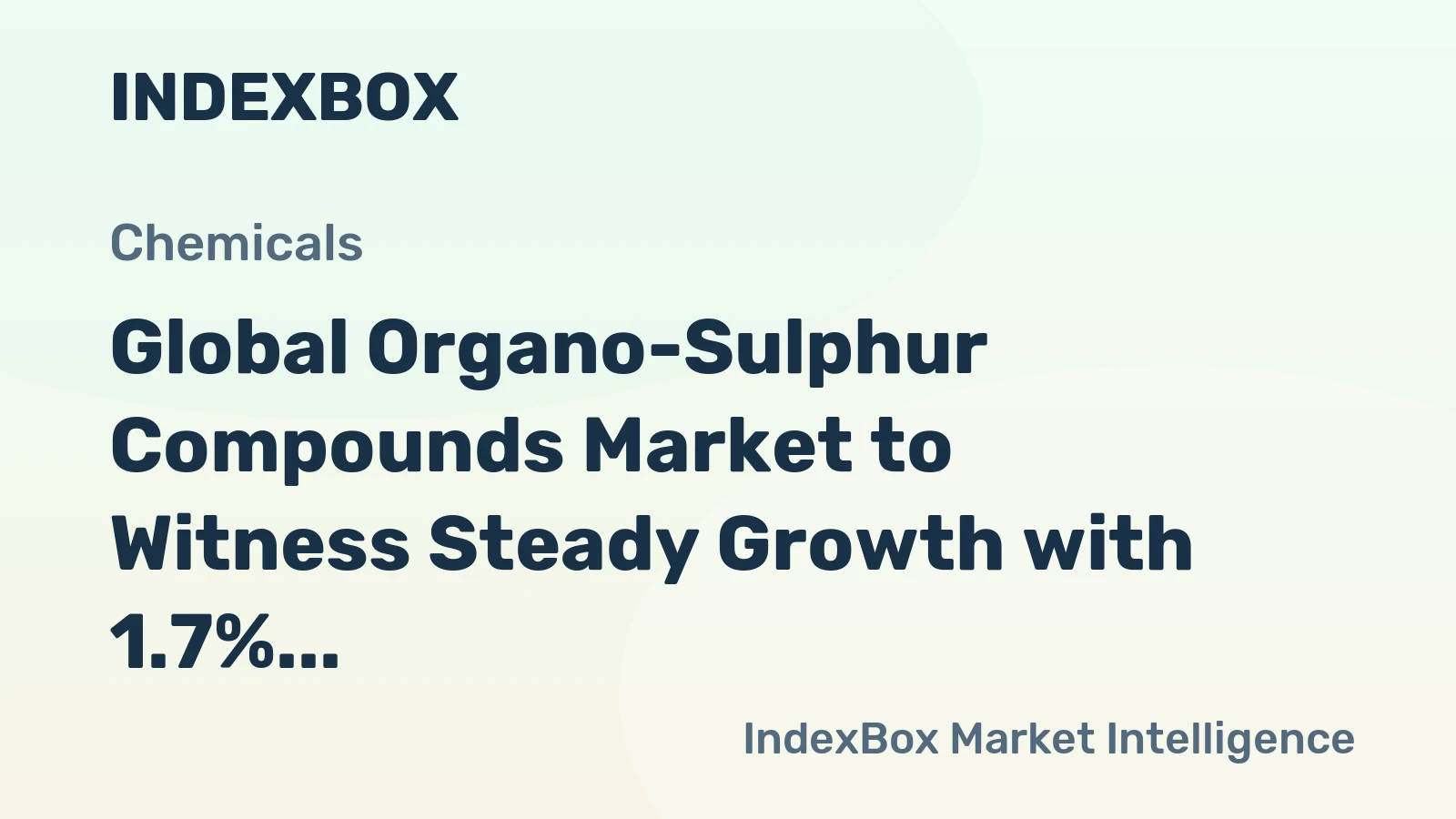 Global Organo-Sulphur Compounds Market to Witness Steady Growth with 1.7% CAGR by 2035