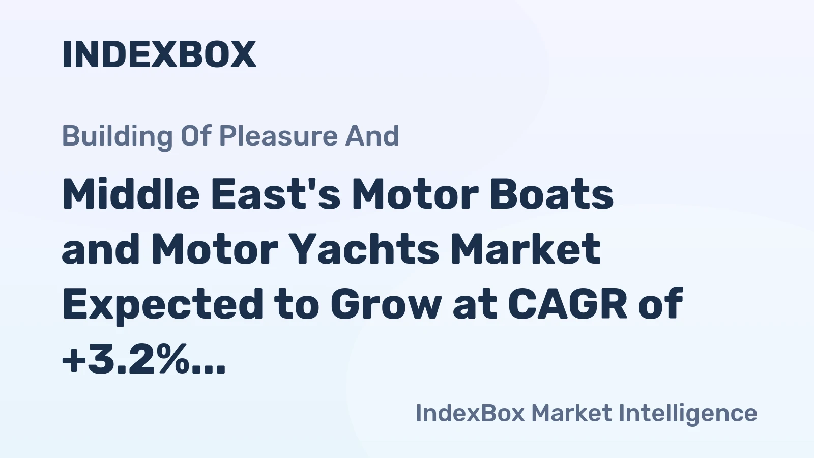 Middle East's Motor Boats and Motor Yachts Market Expected to Grow at CAGR of +3.2% in Volume and +8.6% in Value from 2024 to 2035