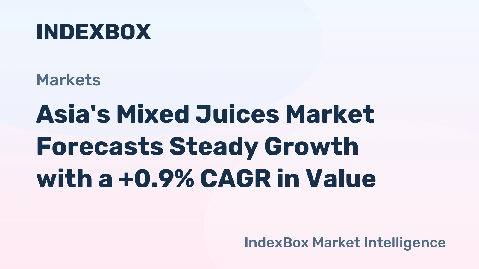 Asia's Mixed Juices Market Forecasts Steady Growth with a +0.9% CAGR in Value
