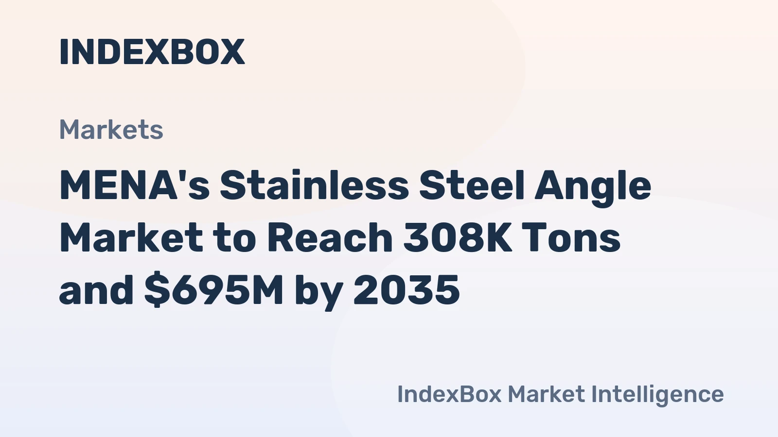 MENA's Stainless Steel Angle Market to Reach 308K Tons and $695M by 2035