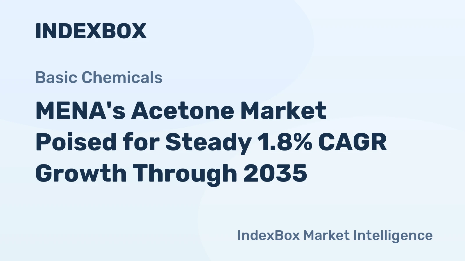 MENA's Acetone Market Poised for Steady 1.8% CAGR Growth Through 2035