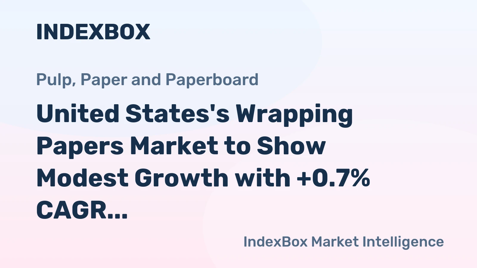 United States's Wrapping Papers Market to Show Modest Growth with +0.7% CAGR