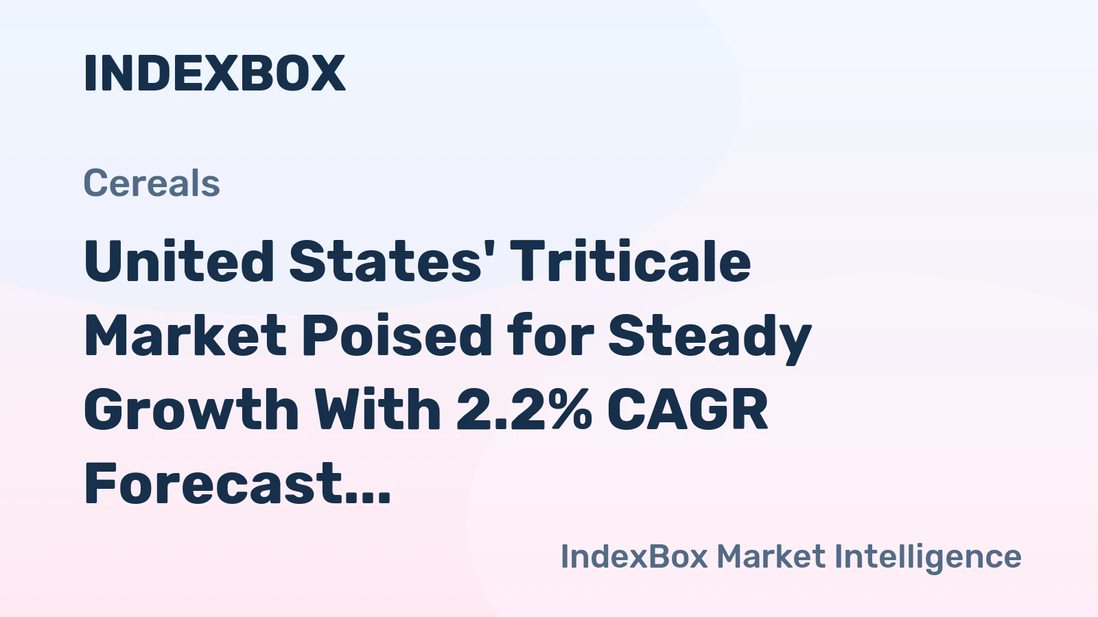 United States' Triticale Market Poised for Steady Growth With 2.2% CAGR Forecast
