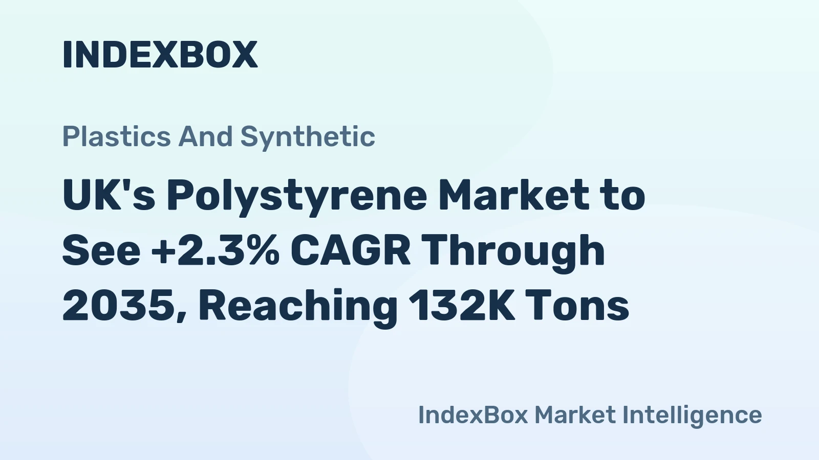 UK's Polystyrene Market to See +2.3% CAGR Through 2035, Reaching 132K Tons