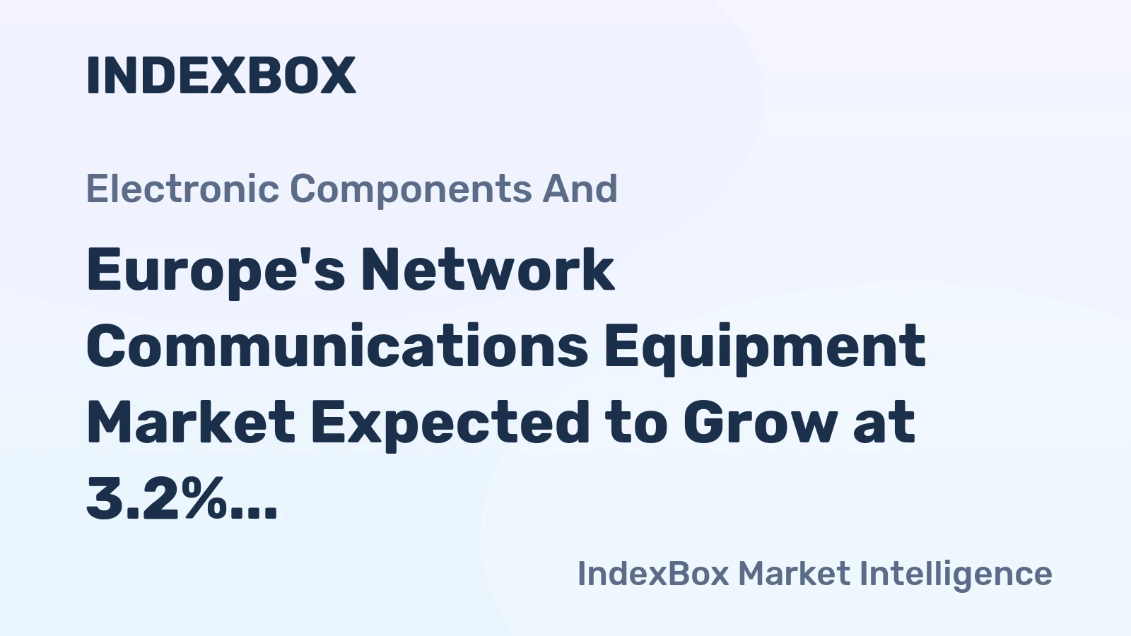 Europe's Network Communications Equipment Market Expected to Grow at 3.2% CAGR, Reaching 55M Units by 2035