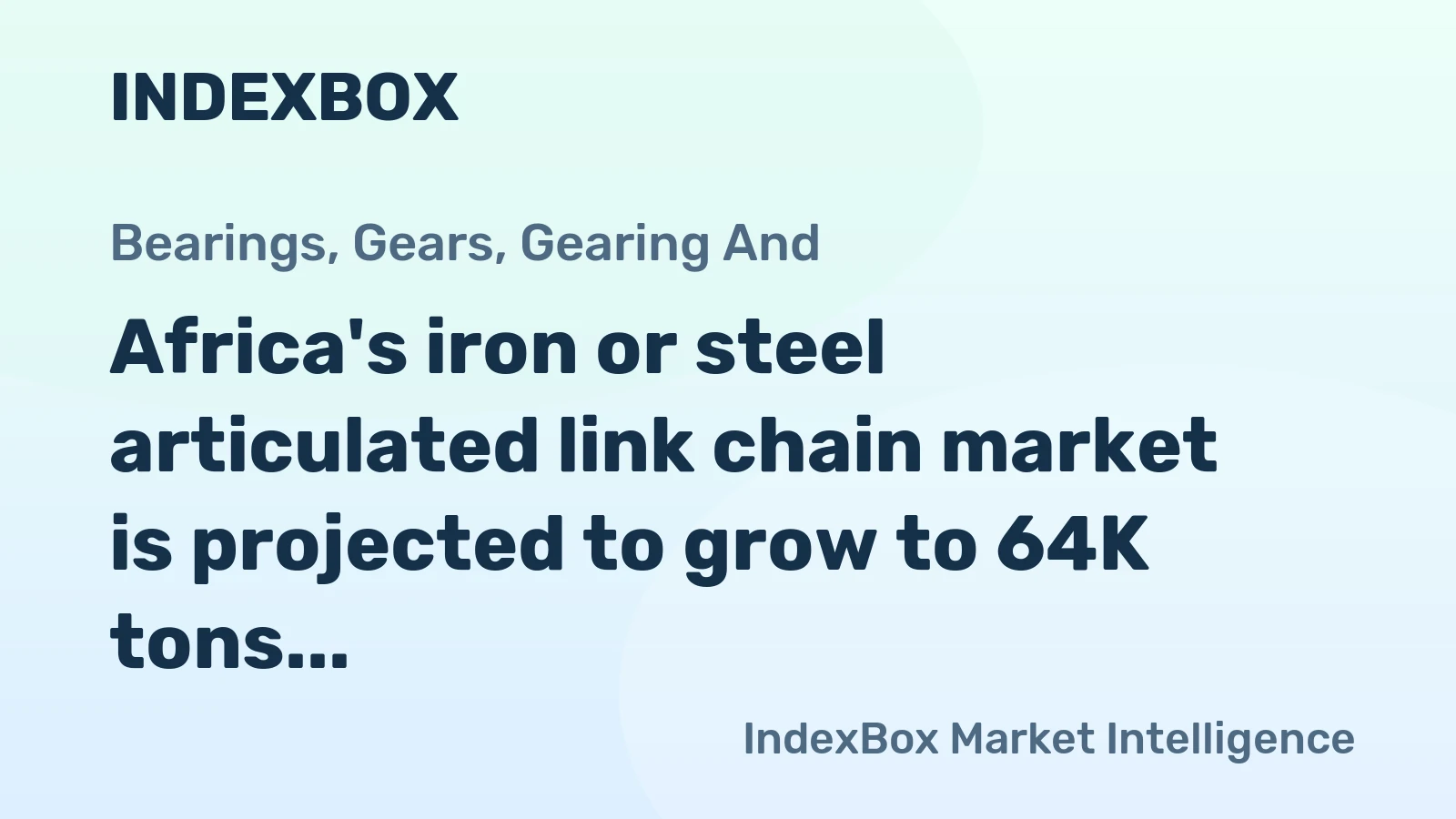 Africa's iron or steel articulated link chain market is projected to grow to 64K tons in volume and $334M in value by 2035, driven by steady demand.