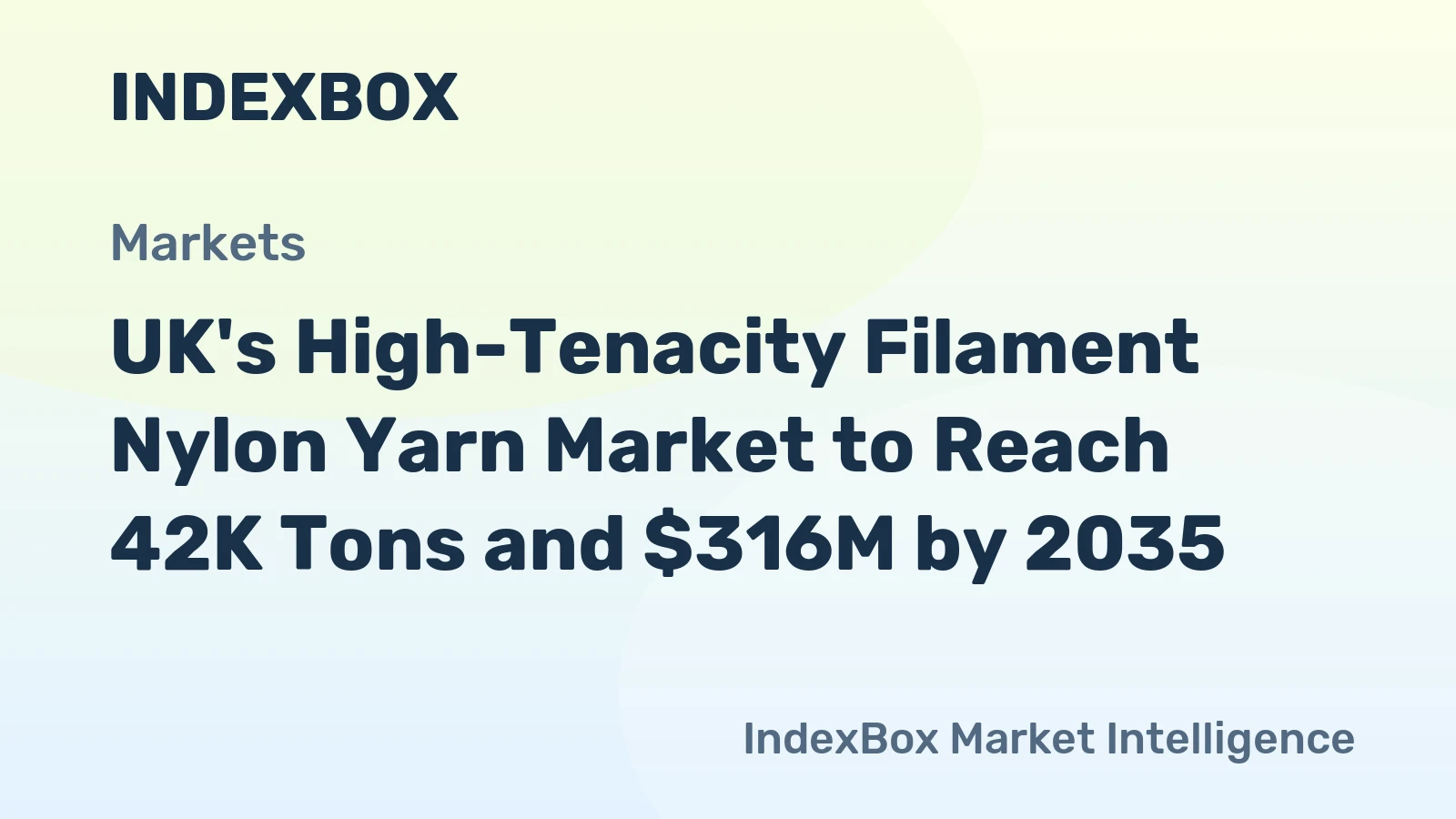 UK's High-Tenacity Filament Nylon Yarn Market to Reach 42K Tons and $316M by 2035