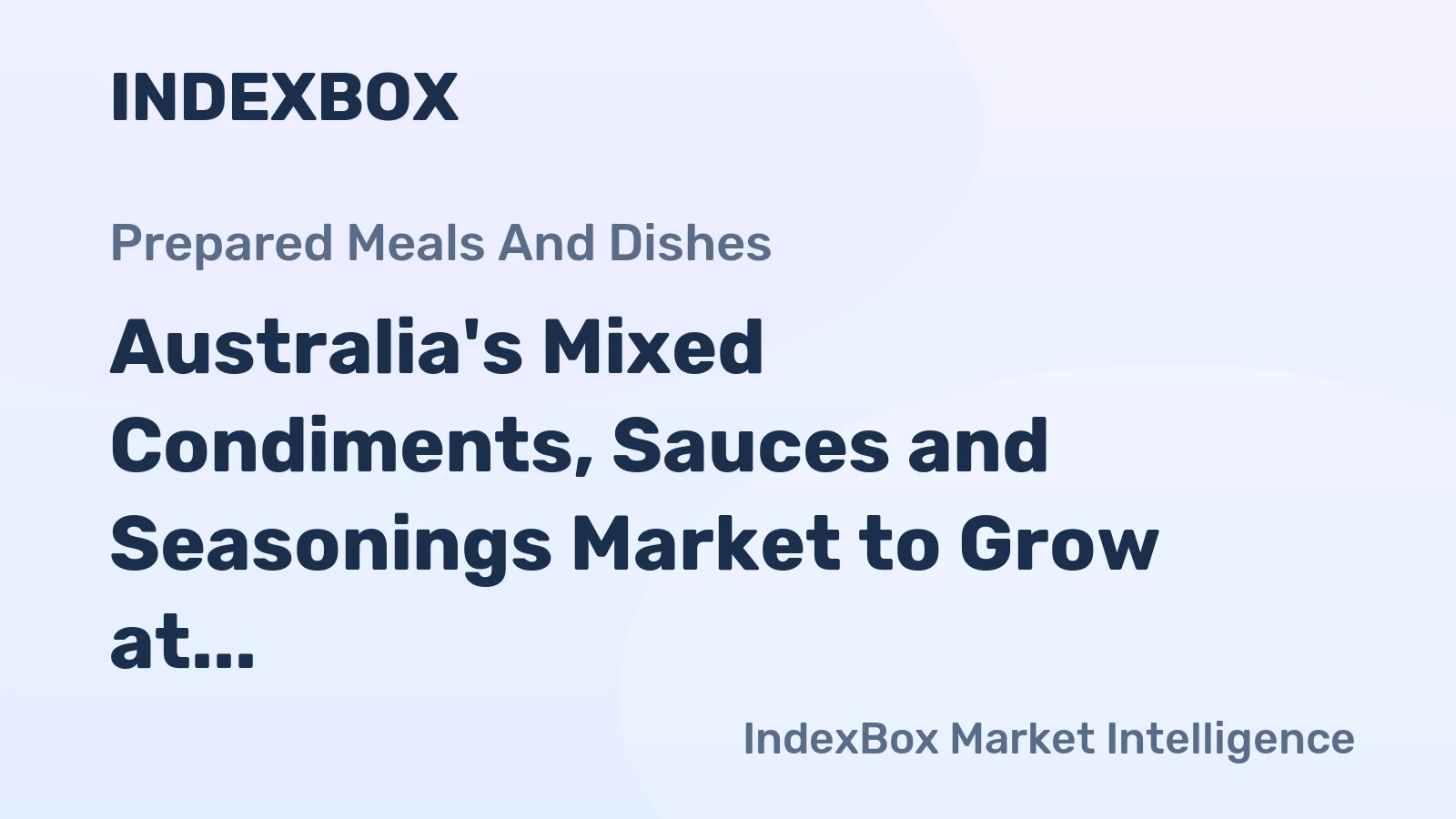 Australia's Mixed Condiments, Sauces and Seasonings Market to Grow at +0.1% CAGR, Reaching 261K Tons by 2035