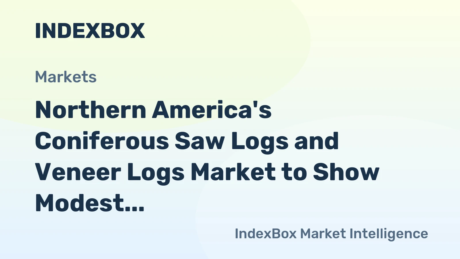 Northern America's Coniferous Saw Logs and Veneer Logs Market to Show Modest Growth with a CAGR of +0.3% by 2035