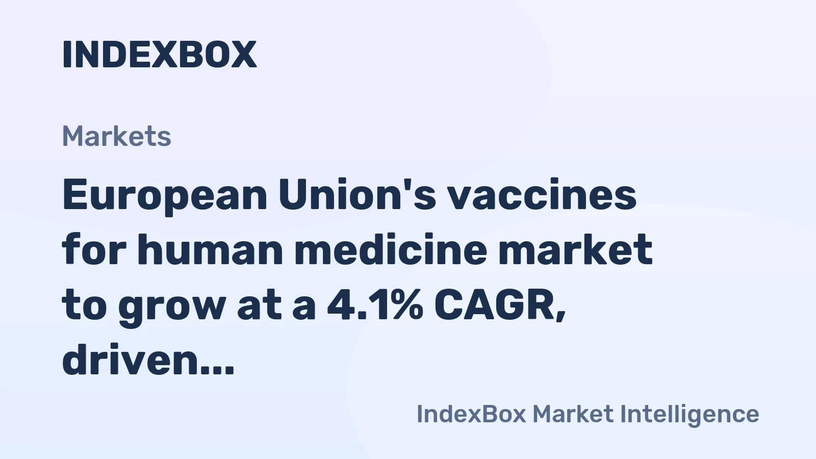 European Union's vaccines for human medicine market to grow at a 4.1% CAGR, driven by rising demand, reaching $50B by 2035.
