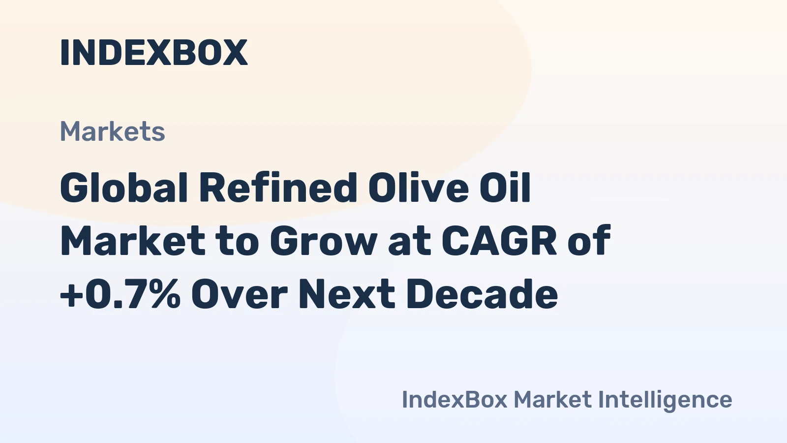 Global Refined Olive Oil Market to Grow at CAGR of +0.7% Over Next Decade