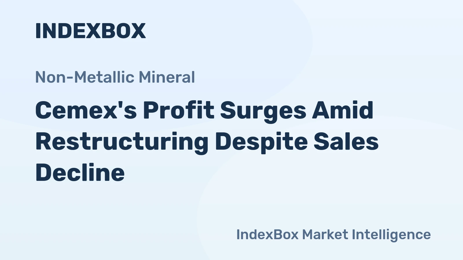 Cemex's Profit Surges Amid Restructuring Despite Sales Decline