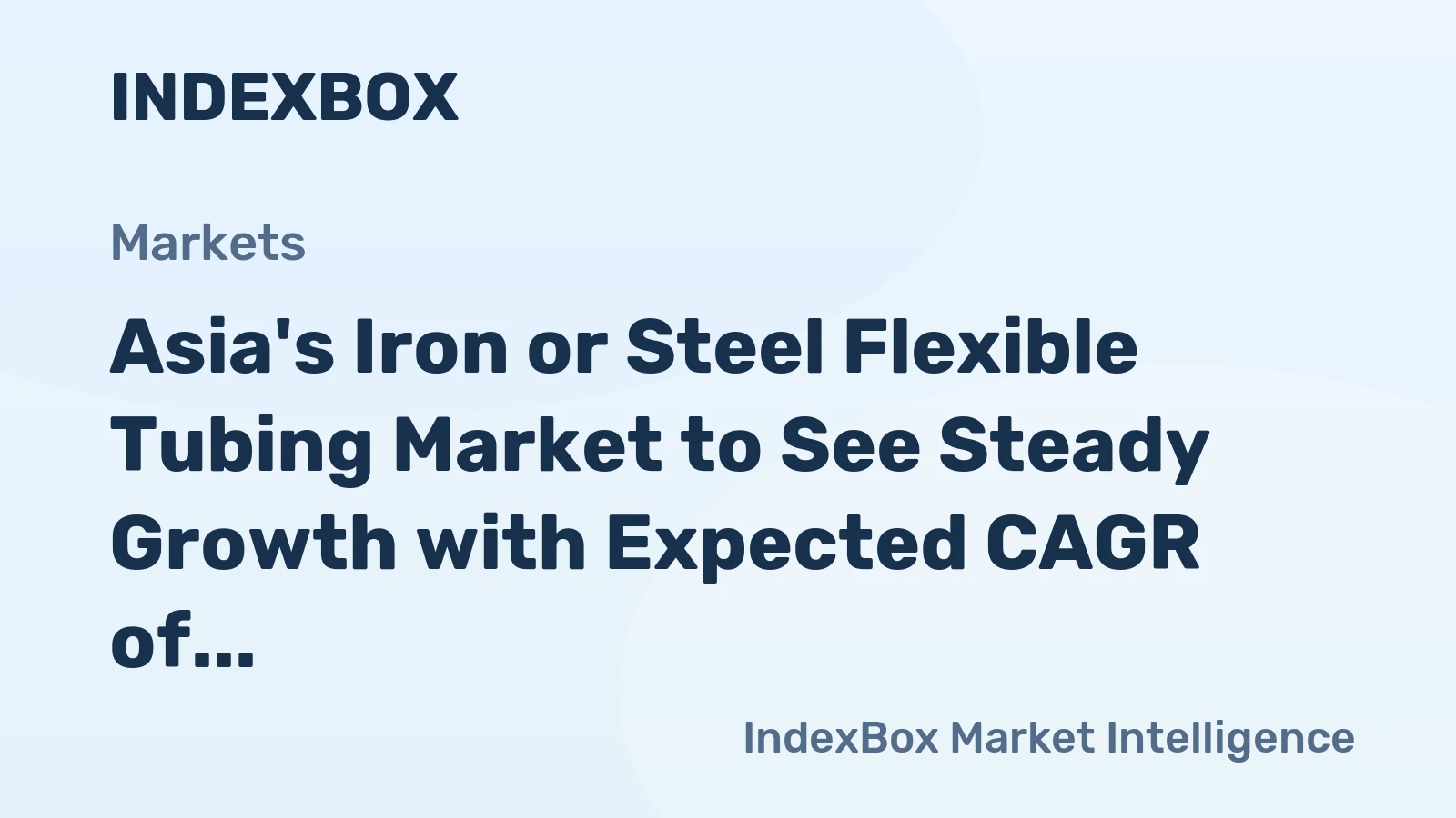Asia's Iron or Steel Flexible Tubing Market to See Steady Growth with Expected CAGR of +1.0% from 2024 to 2035