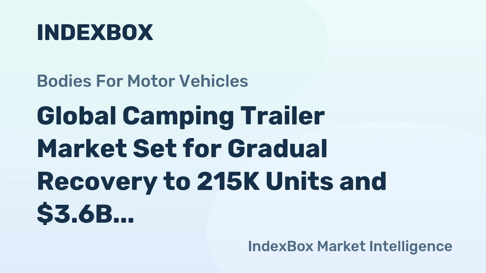 Global Camping Trailer Market Set for Gradual Recovery to 215K Units and $3.6B by 2035