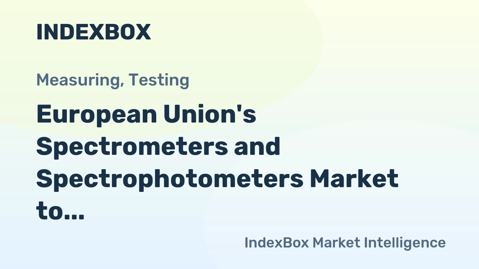European Union's Spectrometers and Spectrophotometers Market to Grow at 2.1% CAGR over Next Decade