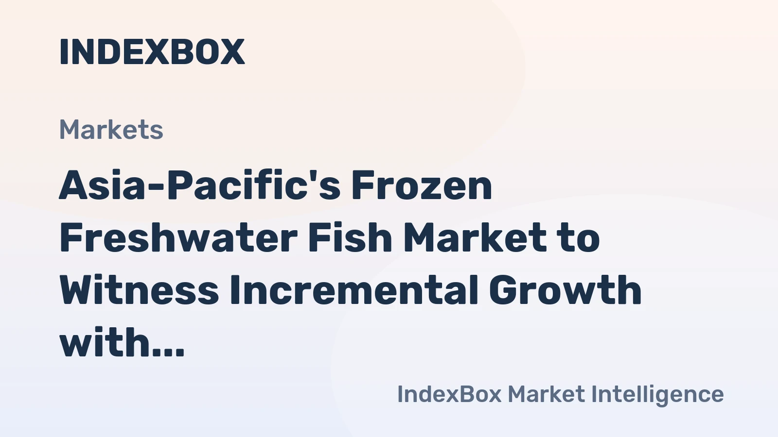 Asia-Pacific's Frozen Freshwater Fish Market to Witness Incremental Growth with 1.4M Tons by 2035