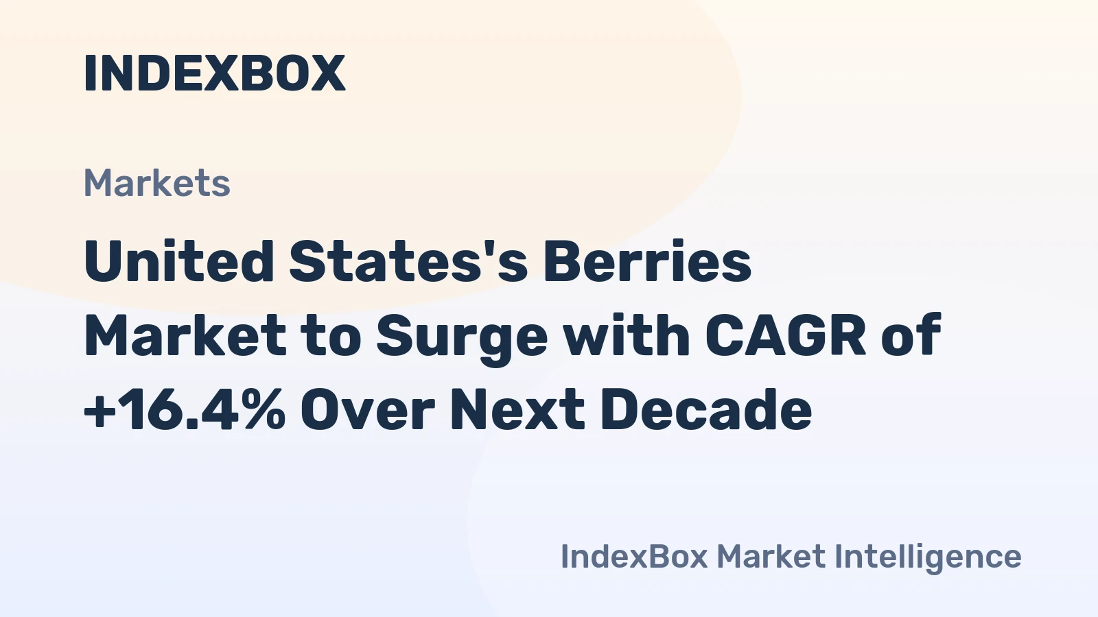United States's Berries Market to Surge with CAGR of +16.4% Over Next Decade