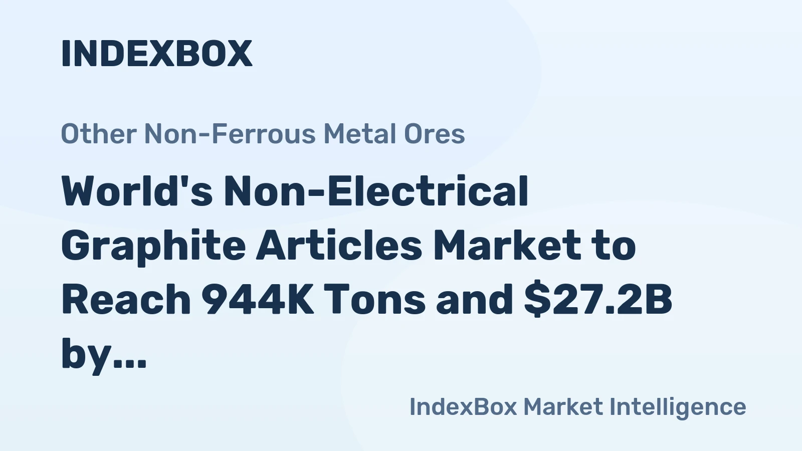 World's Non-Electrical Graphite Articles Market to Reach 944K Tons and $27.2B by 2035