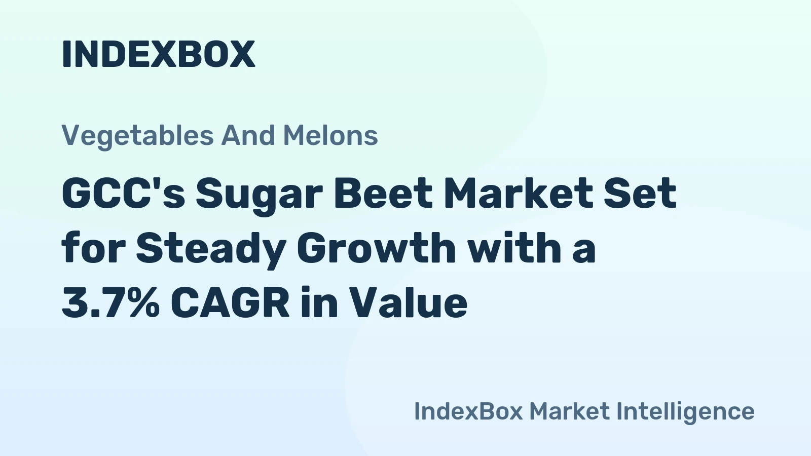 GCC's Sugar Beet Market Set for Steady Growth with a 3.7% CAGR in Value