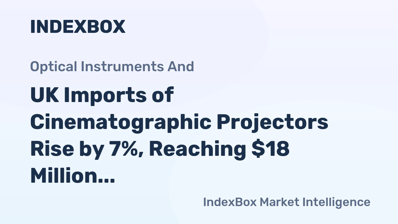 UK Imports of Cinematographic Projectors Rise by 7%, Reaching $18 Million in 2024