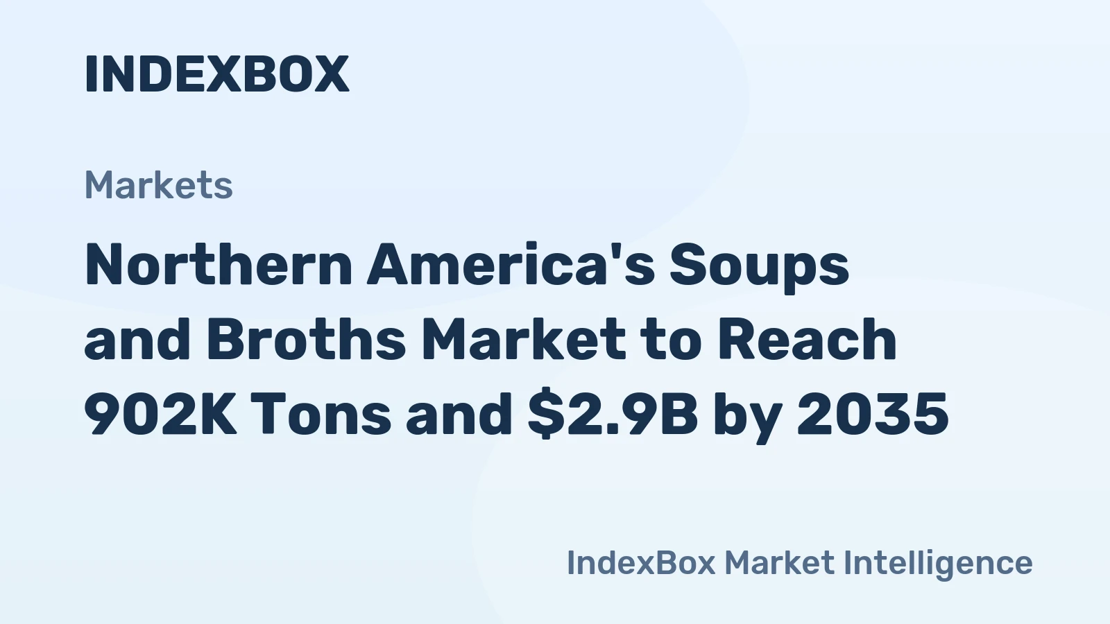 Northern America's Soups and Broths Market to Reach 902K Tons and $2.9B by 2035