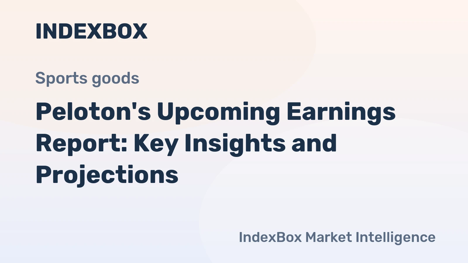 Peloton's Upcoming Earnings Report: Key Insights and Projections