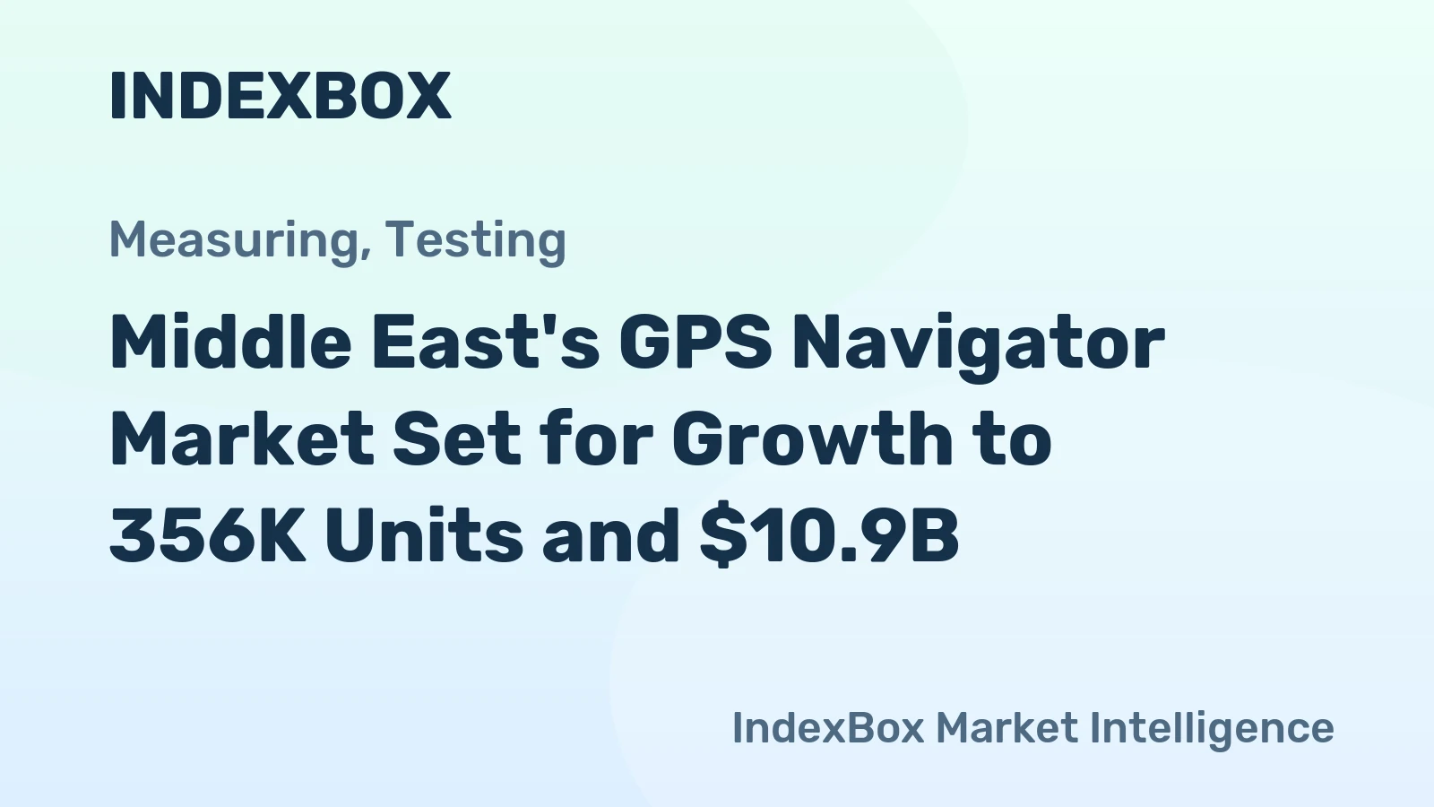 Middle East's GPS Navigator Market Set for Growth to 356K Units and $10.9B