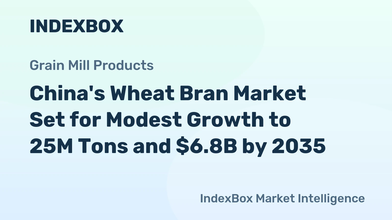 China's Wheat Bran Market Set for Modest Growth to 25M Tons and $6.8B by 2035