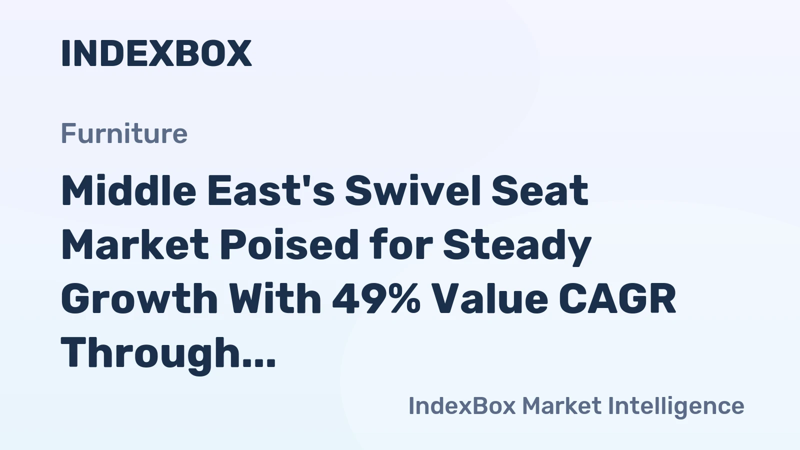 Middle East's Swivel Seat Market Poised for Steady Growth With 49% Value CAGR Through 2035
