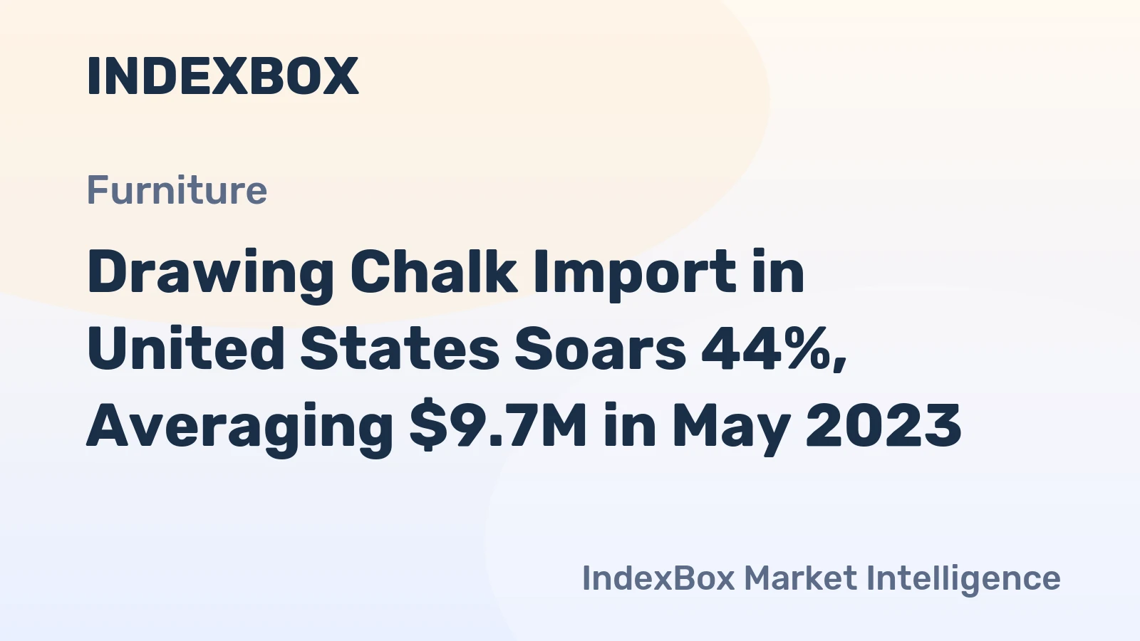 Drawing Chalk Import in United States Soars 44%, Averaging $9.7M in May 2023