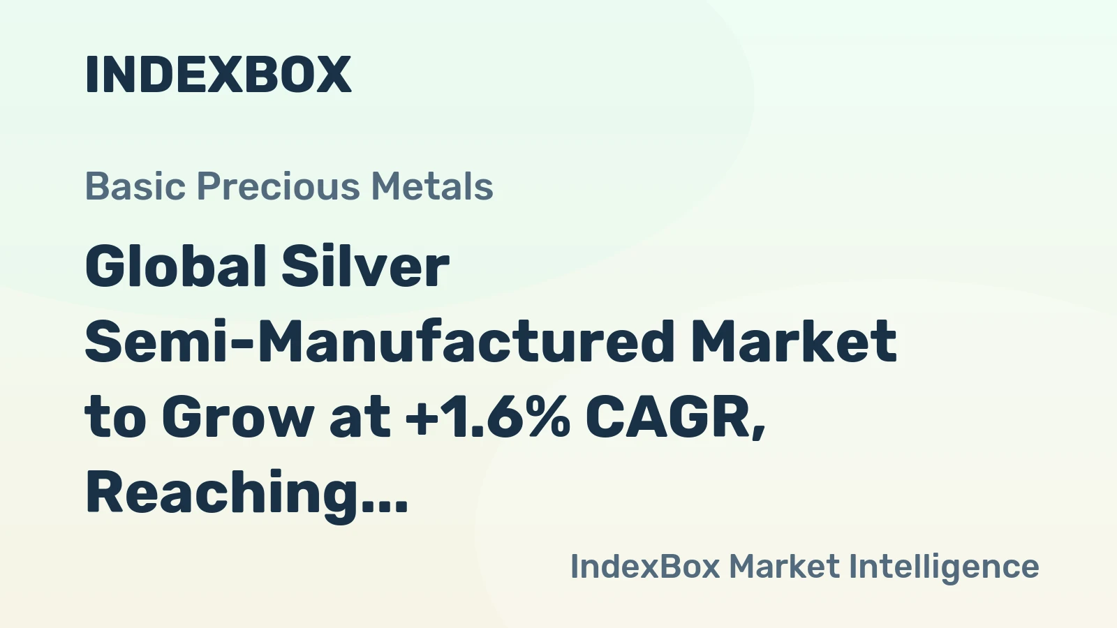 Global Silver Semi-Manufactured Market to Grow at +1.6% CAGR, Reaching 51K Tons by 2035