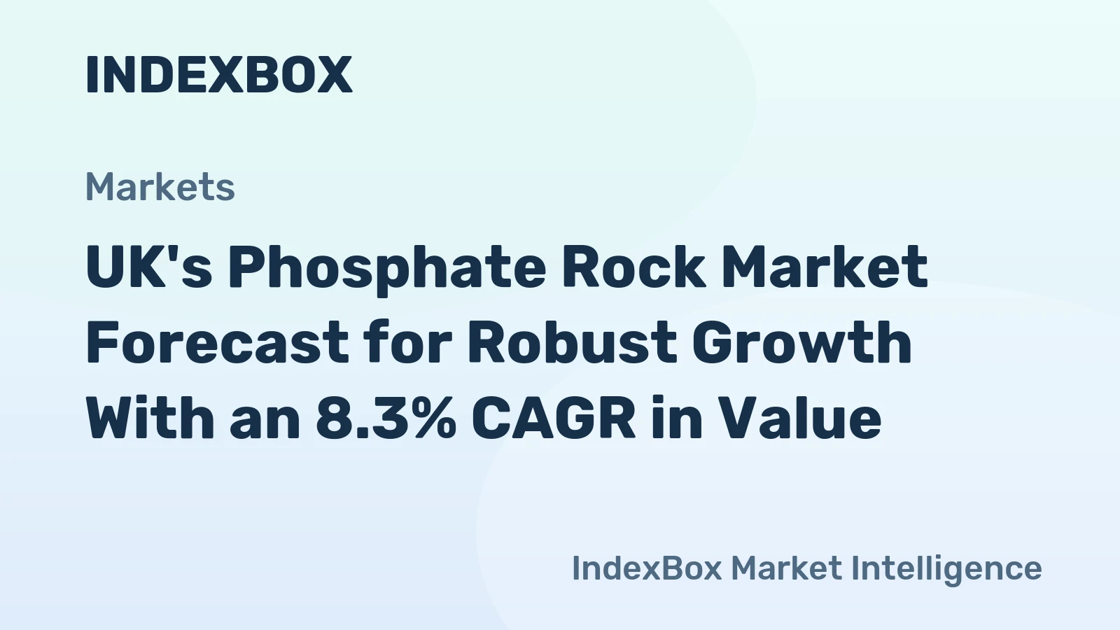 UK's Phosphate Rock Market Forecast for Robust Growth With an 8.3% CAGR in Value