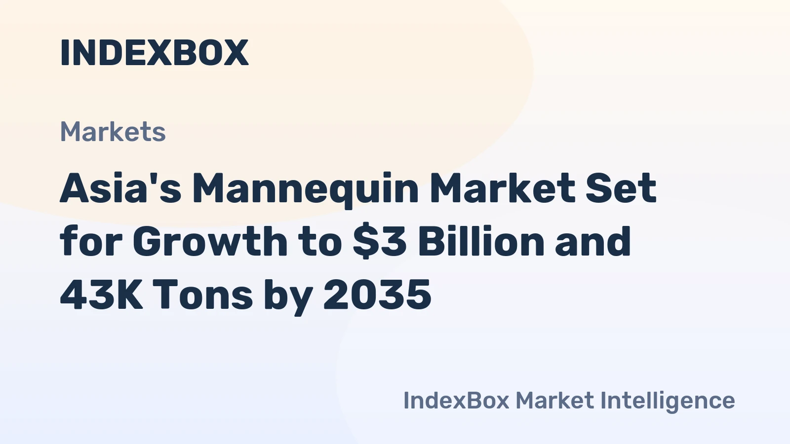 Asia's Mannequin Market Set for Growth to $3 Billion and 43K Tons by 2035