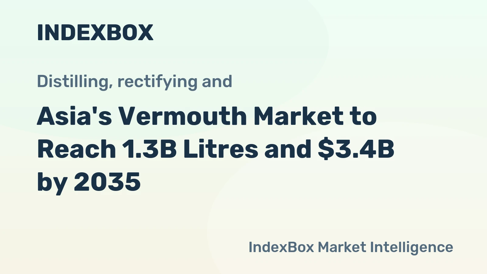 Asia's Vermouth Market to Reach 1.3B Litres and $3.4B by 2035