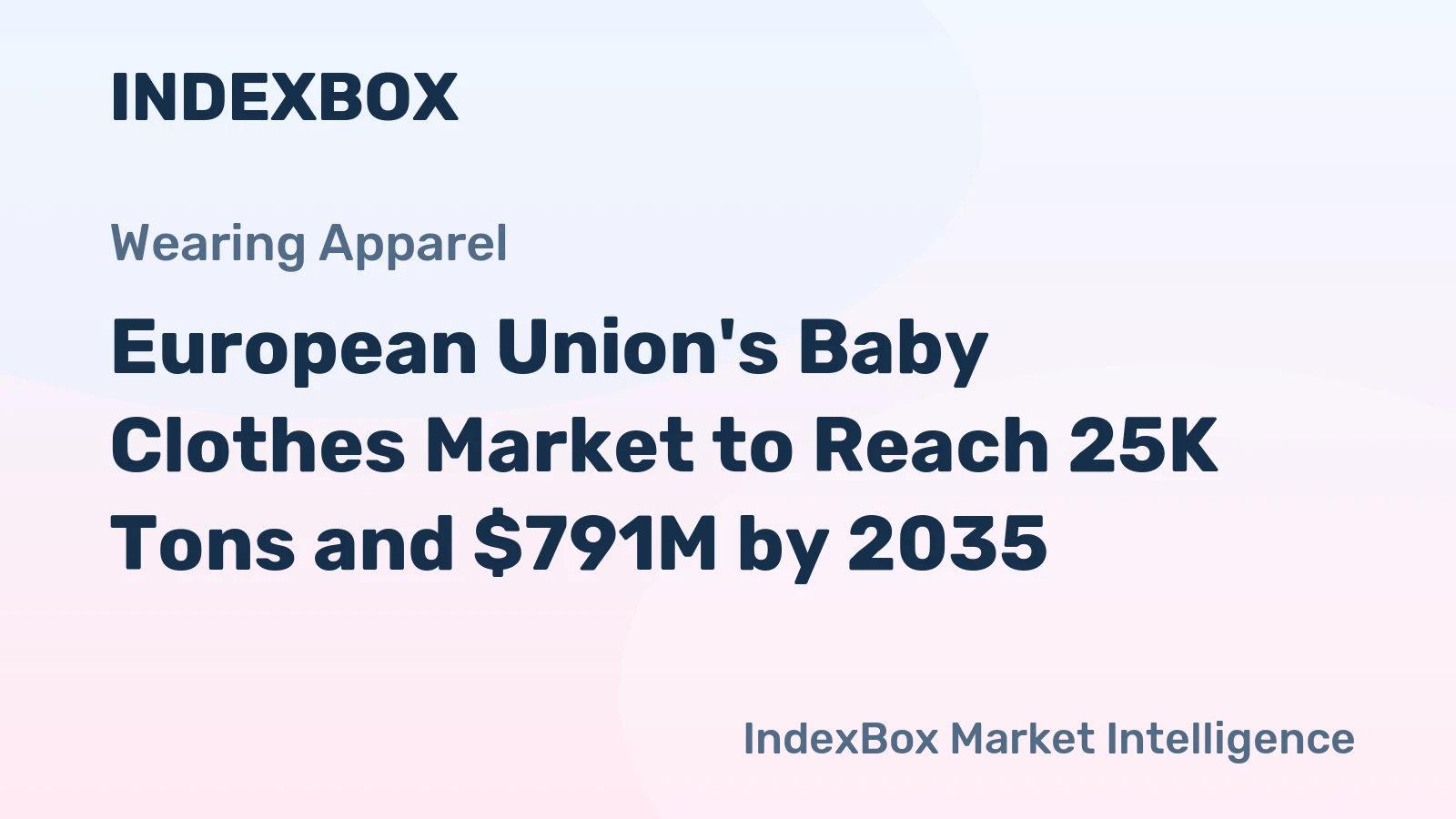 European Union's Baby Clothes Market to Reach 25K Tons and $791M by 2035