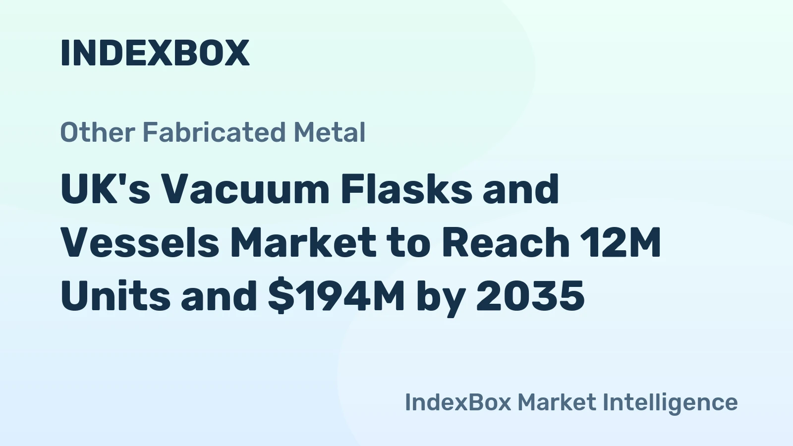 UK's Vacuum Flasks and Vessels Market to Reach 12M Units and $194M by 2035