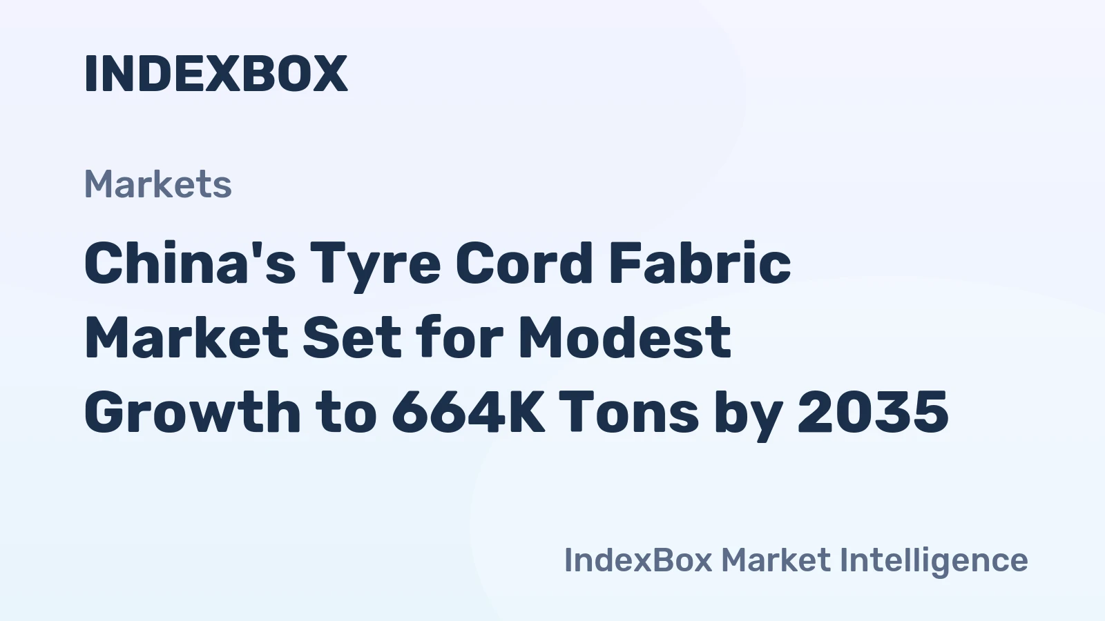 China's Tyre Cord Fabric Market Set for Modest Growth to 664K Tons by 2035