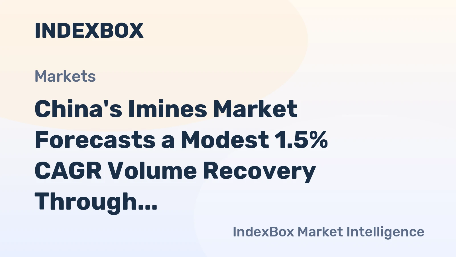 China's Imines Market Forecasts a Modest 1.5% CAGR Volume Recovery Through 2035