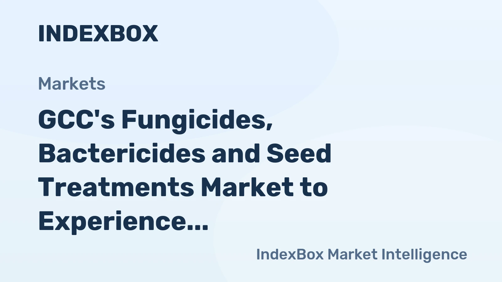 GCC's Fungicides, Bactericides and Seed Treatments Market to Experience Steady Growth with CAGR of +1.8% from 2024 to 2035