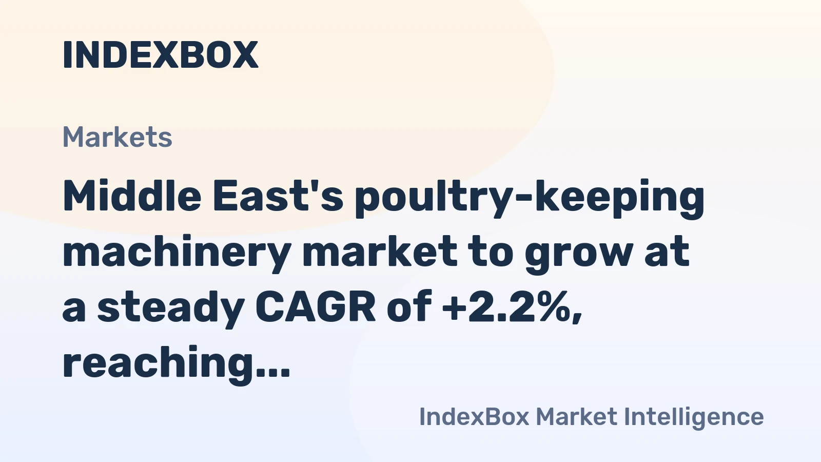 Middle East's poultry-keeping machinery market to grow at a steady CAGR of +2.2%, reaching $265M by 2035.