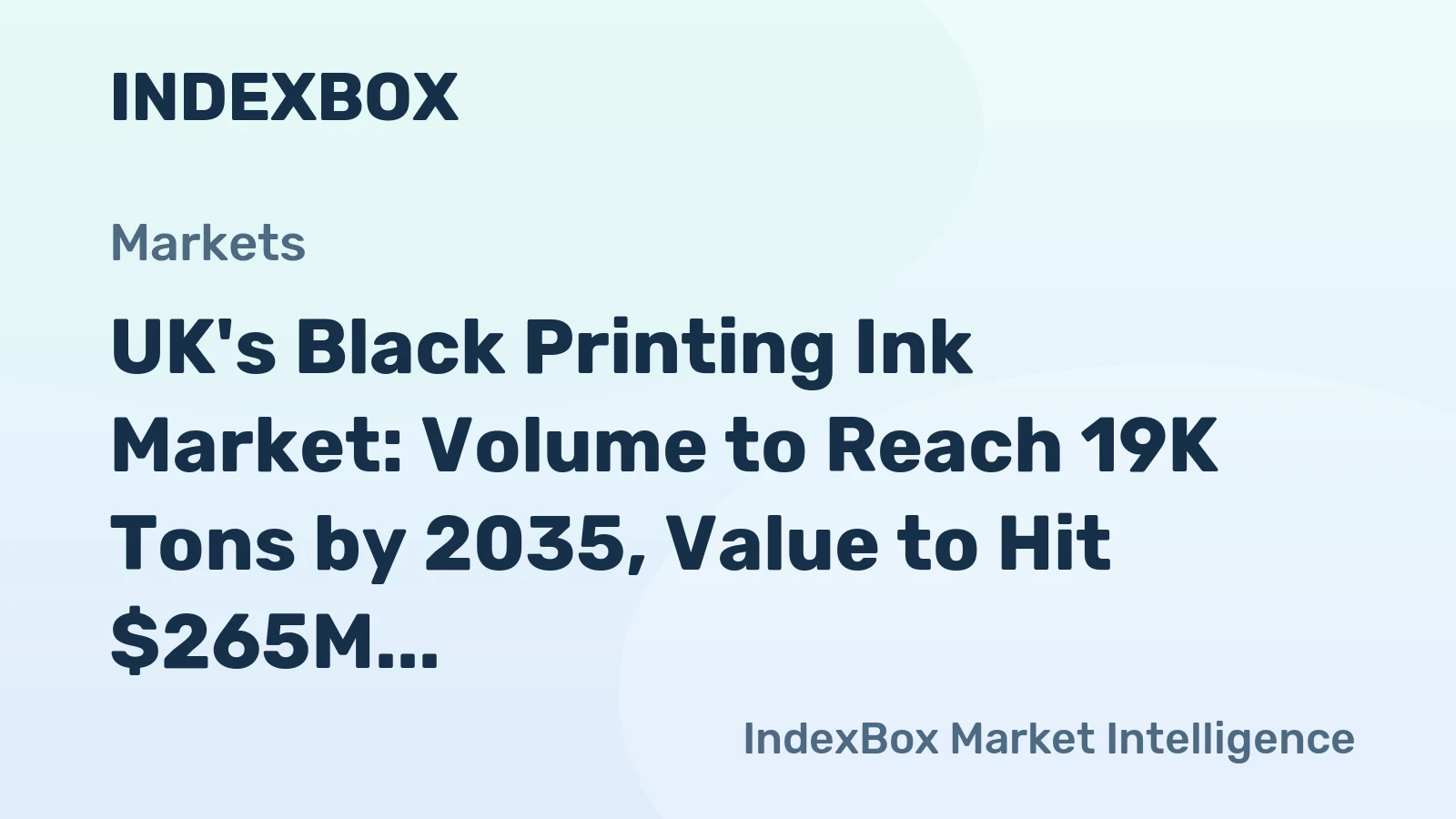 UK's Black Printing Ink Market: Volume to Reach 19K Tons by 2035, Value to Hit $265M