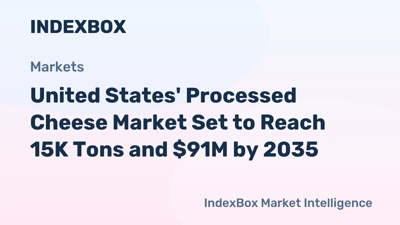 United States' Processed Cheese Market Set to Reach 15K Tons and $91M by 2035